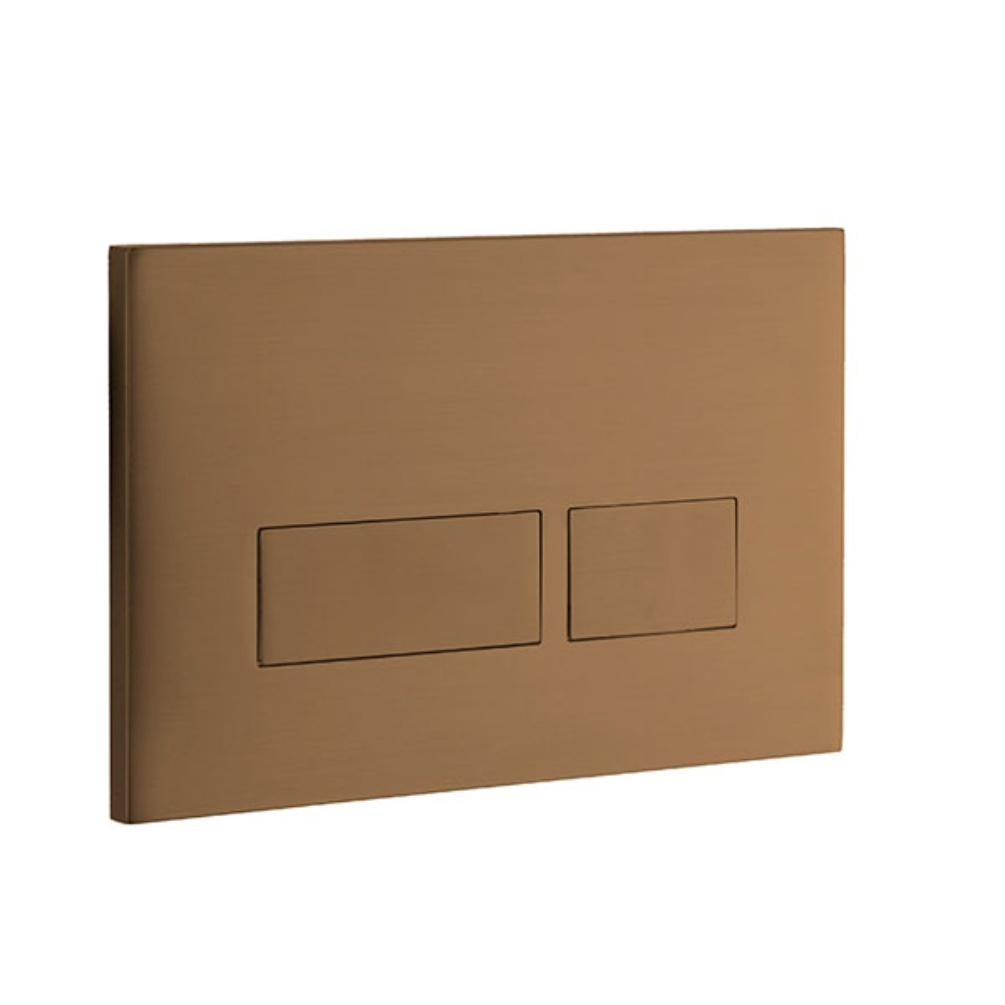 Abacus Trend 2S Brushed Bronze Flush Plate | Sanctuary Bathrooms